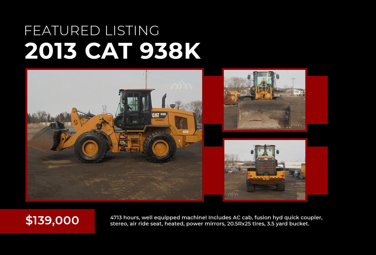 Midwest Equipment | St Charles, Minnesota | Wheel Loaders, Construction Equipment, Dismantled ...